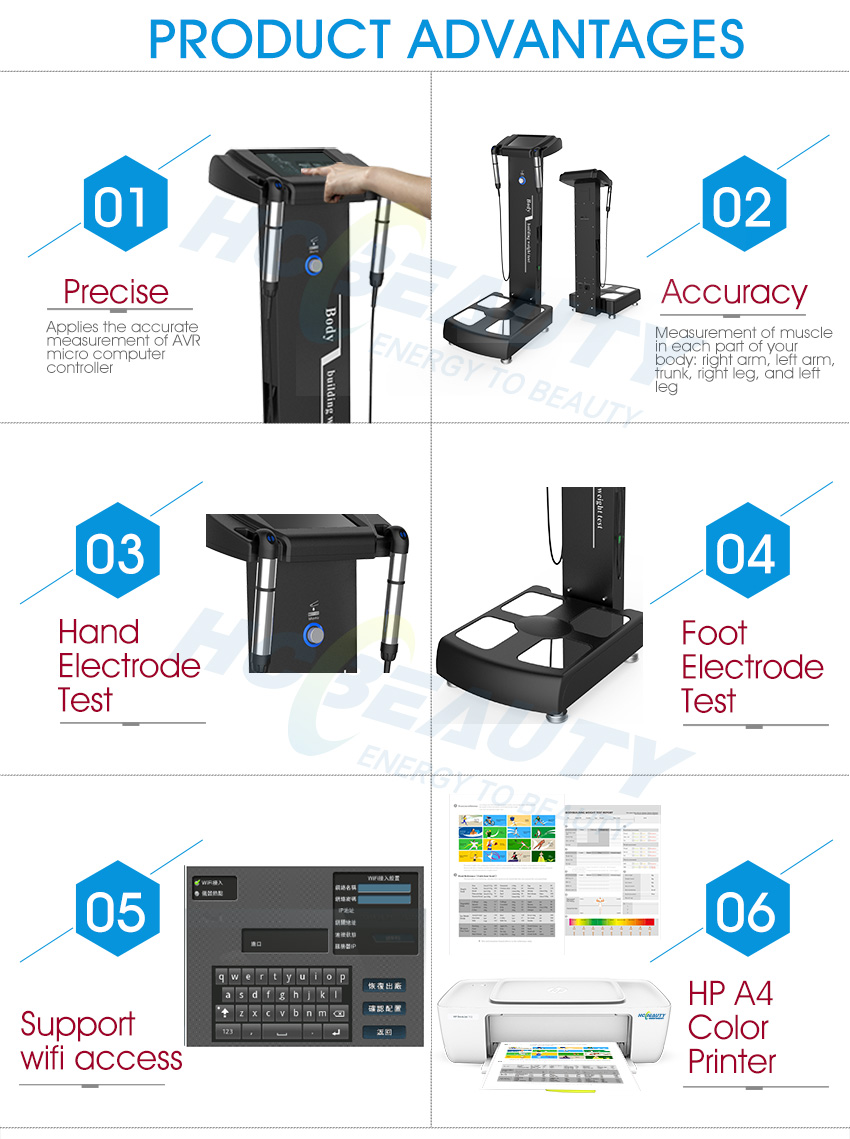 Healthy accurate test body fat analysis machine